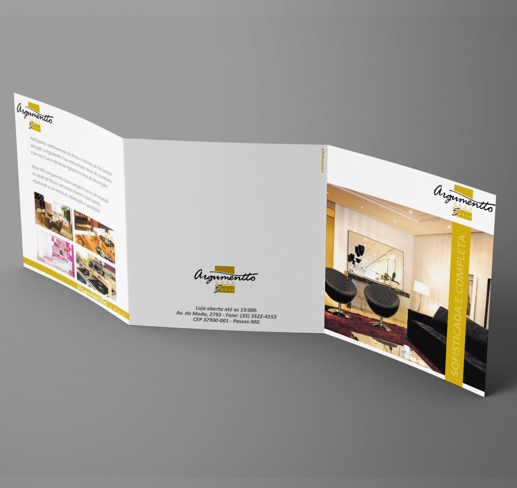 Folder com 3 dobras - MOD. 003 - São Paulo Gráfica